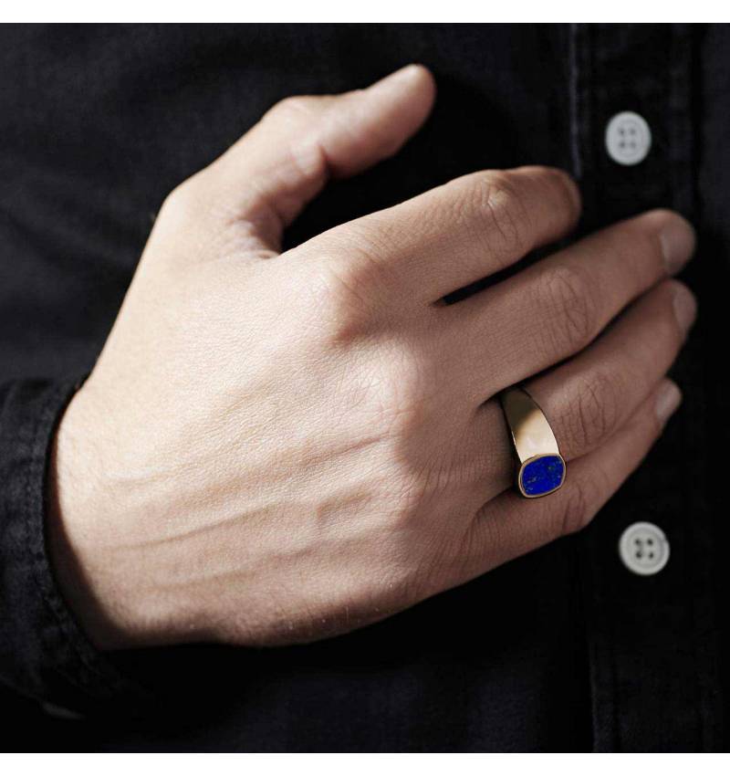 Chevalière homme or rose Maximilien